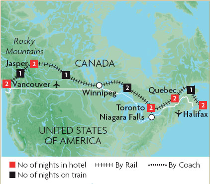 Escorted Canada Train Tours | Great Rail Journeys