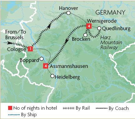 Harz Mountains & Rhine Gorge | Great Rail Journeys