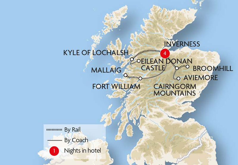 Eilean Donan Castle Train Holidays Great Rail Journeys
