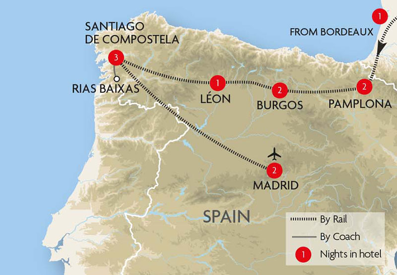 Santiago de Compostela, Spain Train Holidays | Great Rail