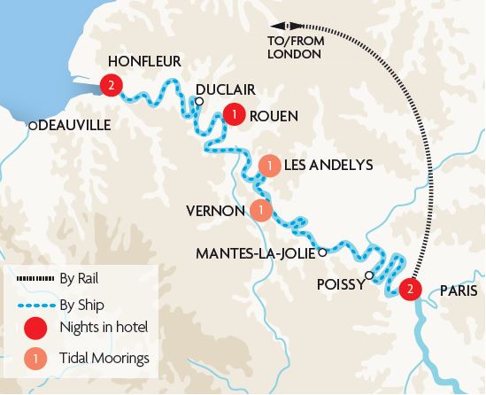 Seine Escorted River Cruises | Great Rail Journeys