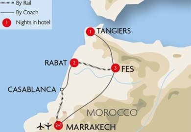 Morocco Overland Train Holidays | Great Rail Journeys