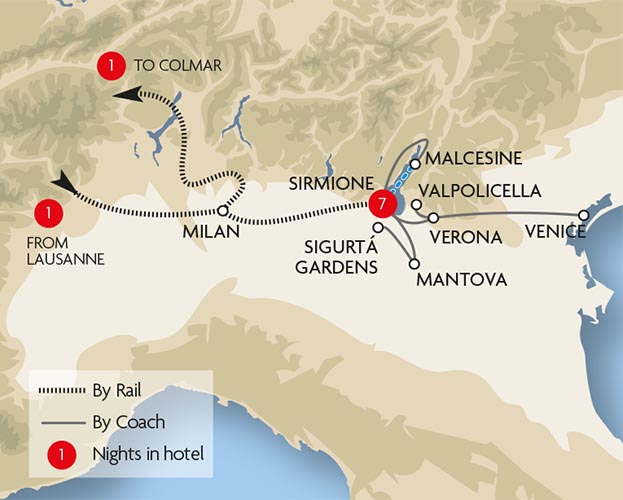 Sirmione on Lake Garda Tour | Great Rail Journeys