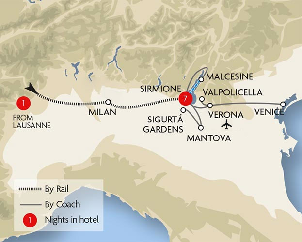 Lake Garda Holidays | Escorted Holidays by Rail | Great Rail Journeys