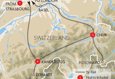 Zermatt Train Map