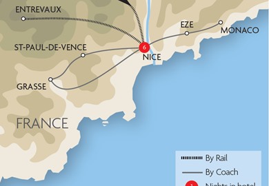 Nice and the Cote d'Azur Tour | Great Rail Journeys