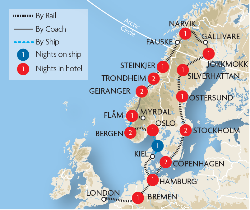 Sweden Train Holidays & Rail Tours | Great Rail Journeys