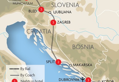Croatia Train Holidays & Rail Tours | Great Rail Journeys
