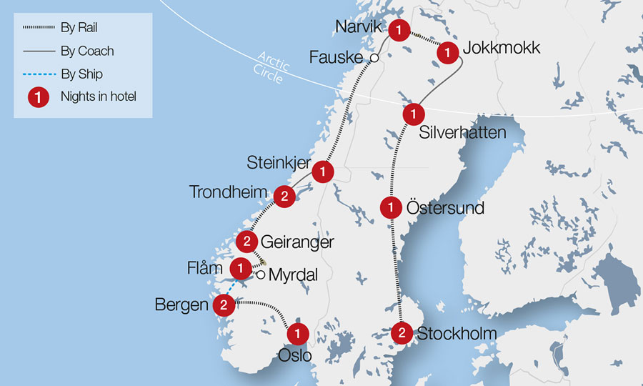 Arctic Circle Express Tour | Great Rail Journeys