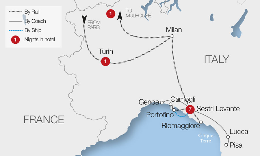 Italian Riviera Tour | Great Rail Journeys