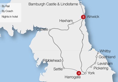Yorkshire & Northumberland Tour | Great Rail Journeys