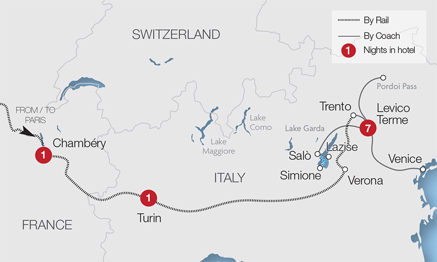 Italian Lakes Escorted Holidays | Great Rail Journeys