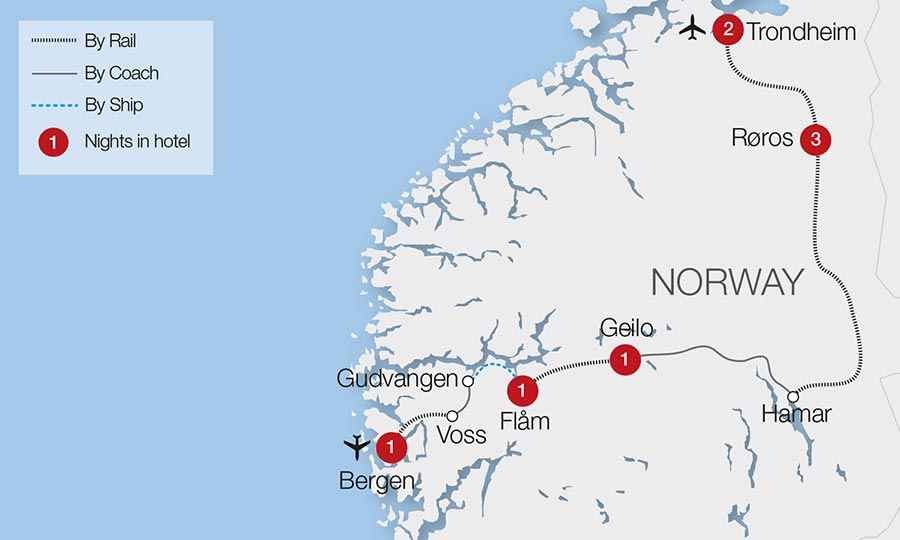 Norway Train Tours & Rail Tours | Great Rail Journeys