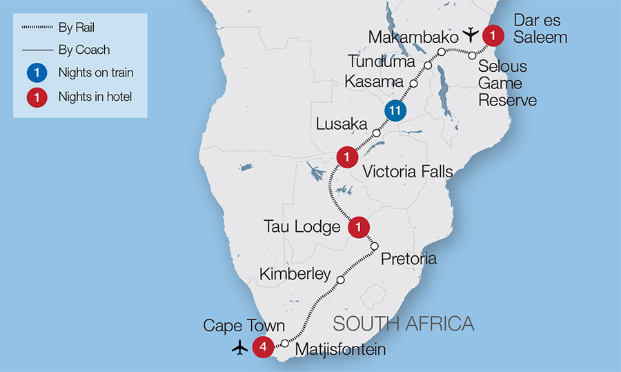 Botswana Train Holidays & Rail Tours | Great Rail Journeys