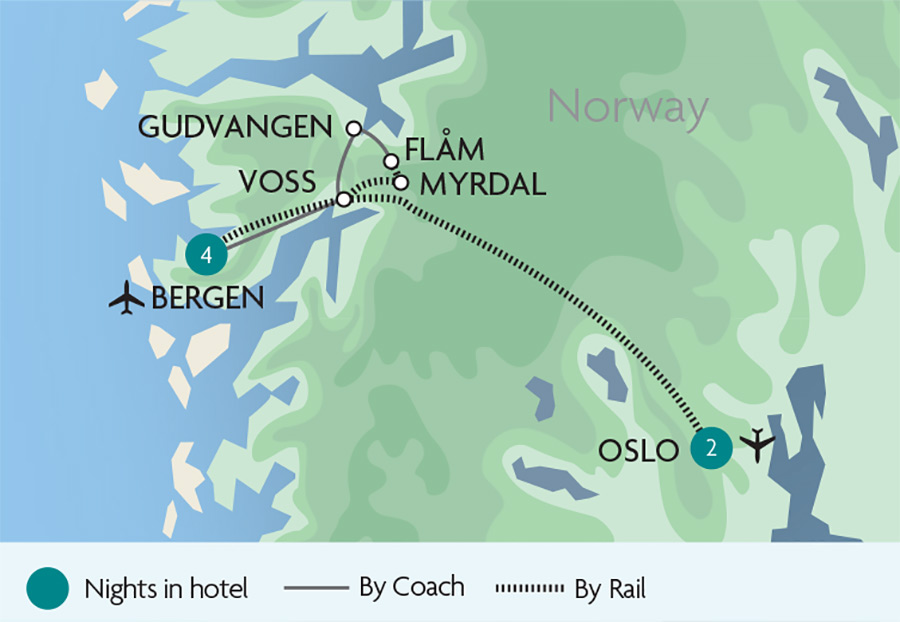 Norway Rail Holidays - Escorted Tours & Trips | Great Rail Journeys