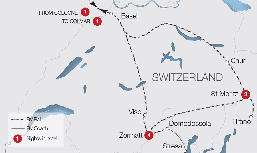 Tour | Glacier Express & St Moritz | Great Rail Journeys | GZJ20