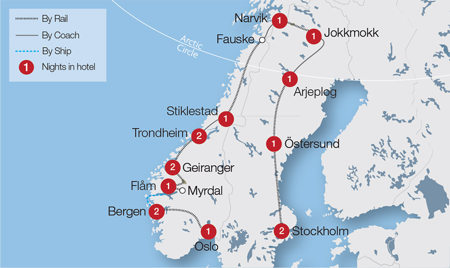 Norway Rail Tours - Escorted Tours & Trips | Great Rail Journeys