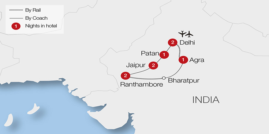 Tour | India's Golden Triangle and Tiger Safari | Great Rail Journeys ...