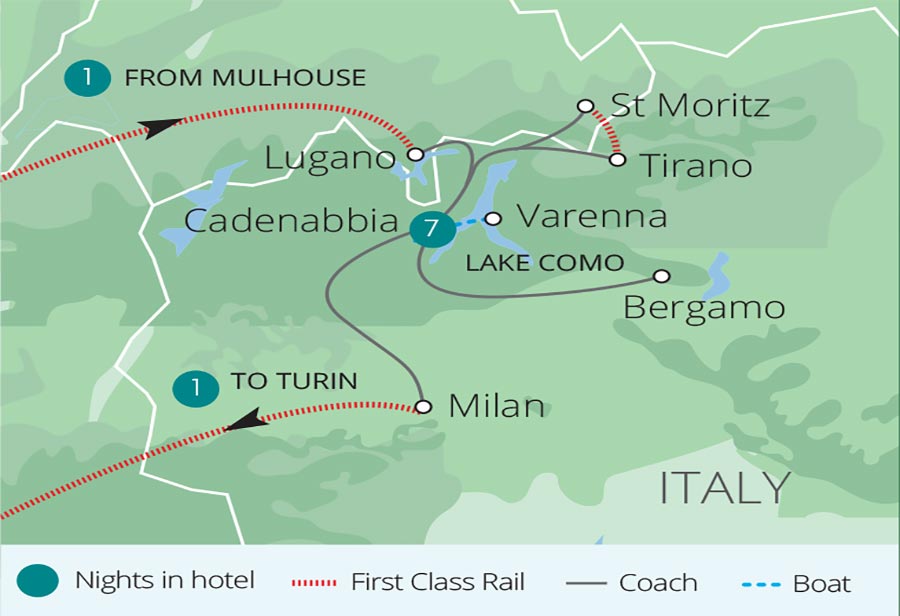Tour | Lake Como and The Bernina Express | Great Rail Journeys | CML21