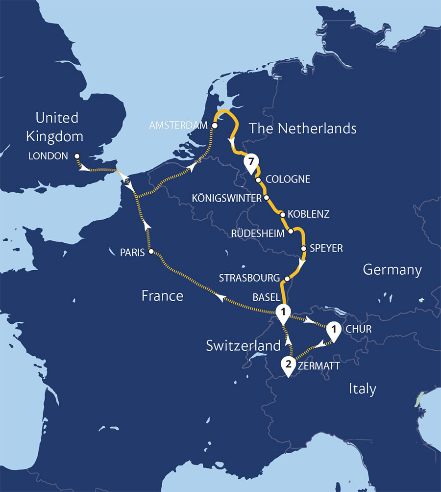 Glacier Express & The Romantic Rhine